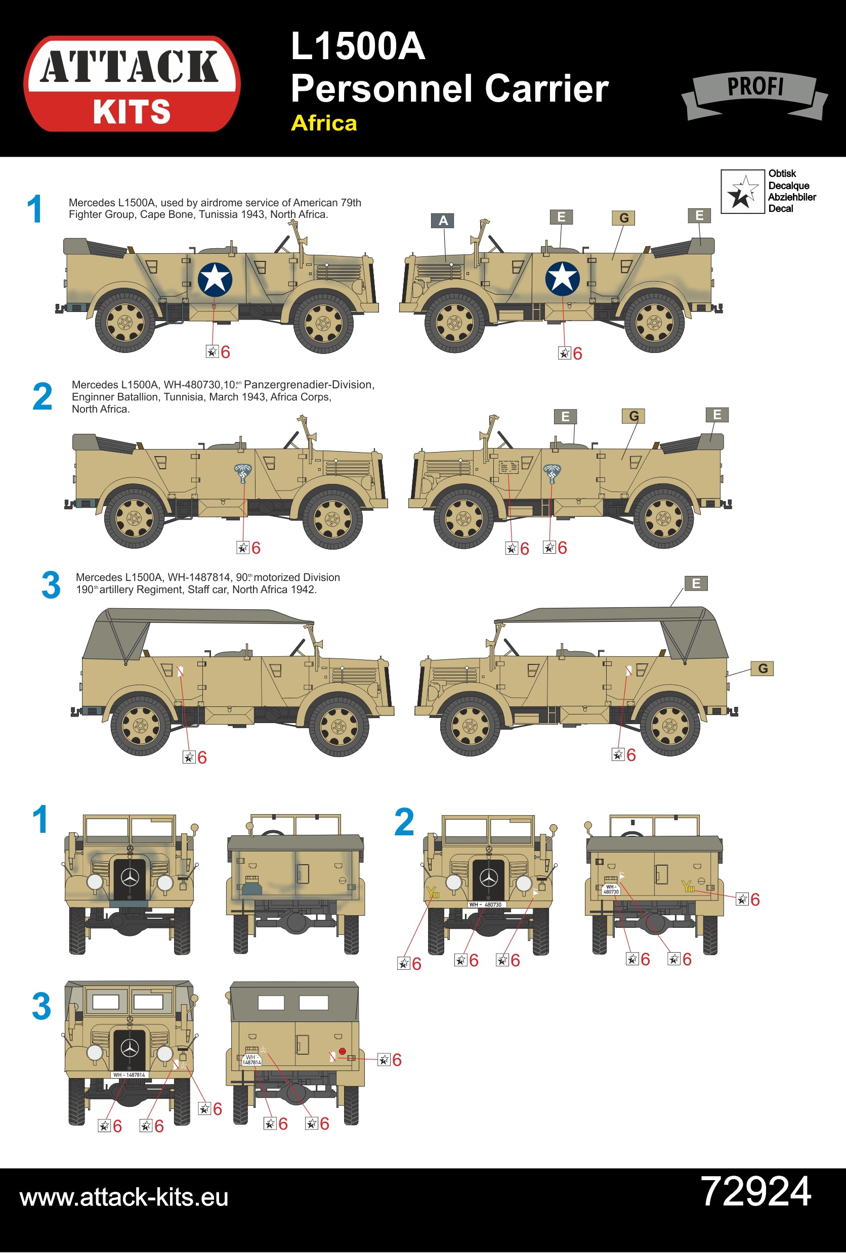 News 10/2020: L1500A Personnel Carrier Africa 1/72 - Blog Attack Hobby Kits